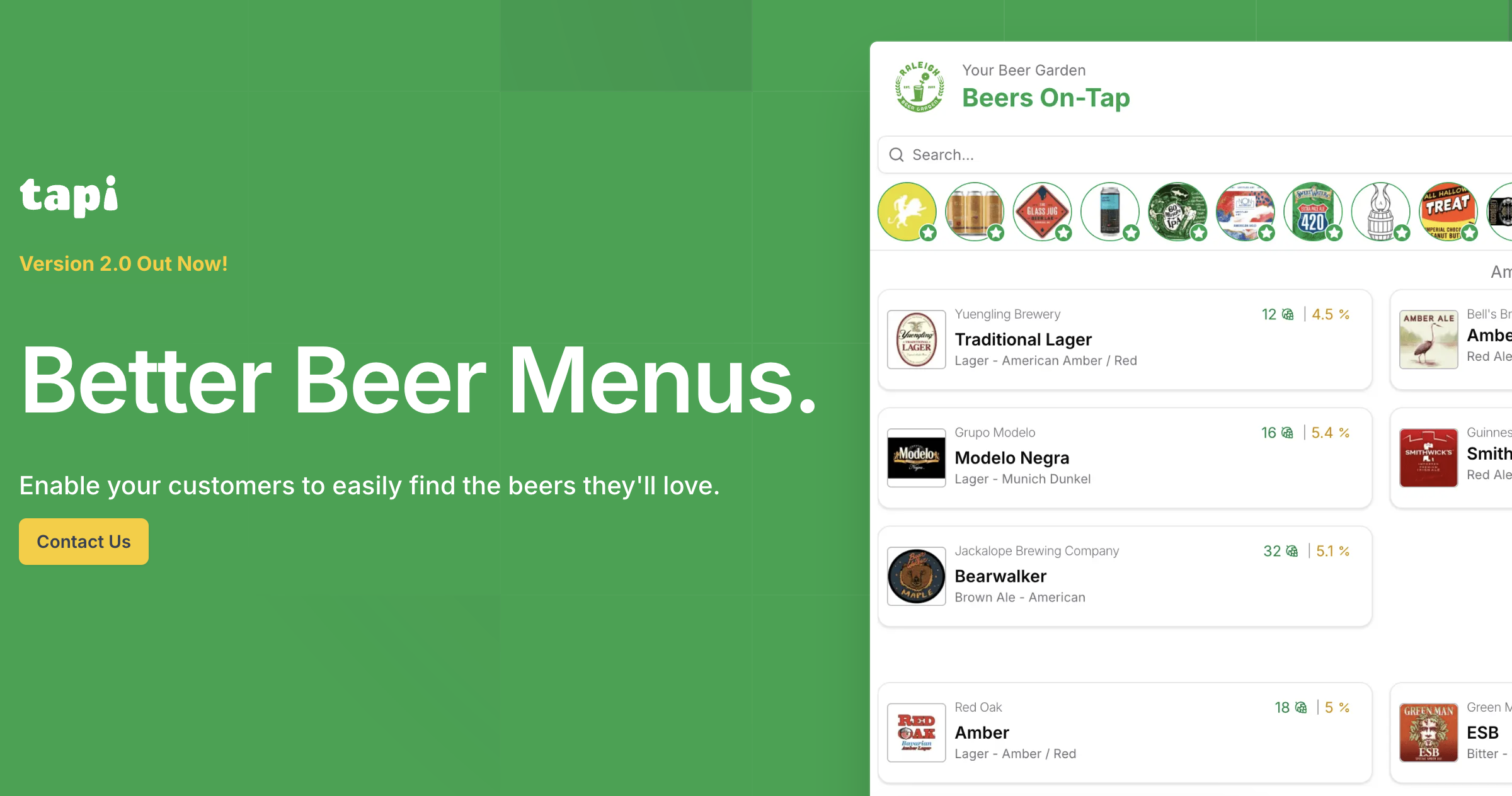 Tapi: Better Beer Menus